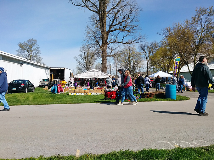 Fairground turned treasure ground! Tiffin's open-air market creates a festive atmosphere where deal-hunting feels like celebration.