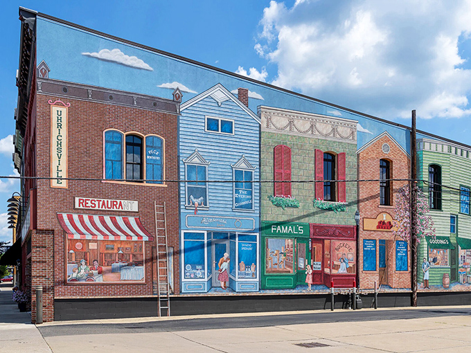 The mural in Uhrichsville doesn't just decorate a wall&mdash;it celebrates a way of life. Painted storefronts that honor the real ones just around the corner.