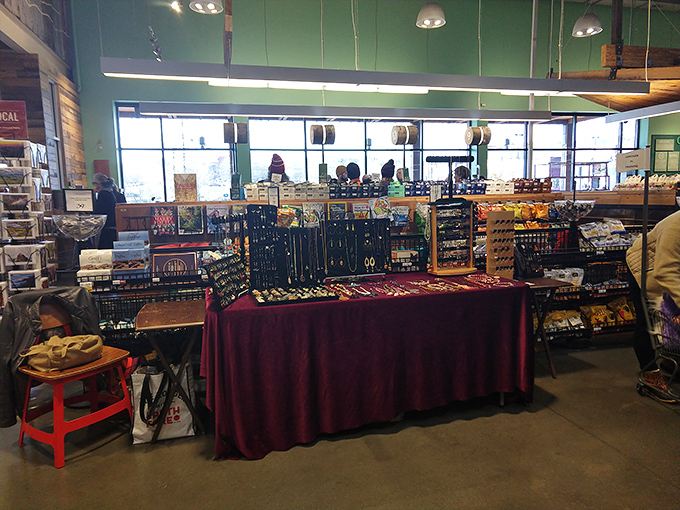 Behind these walls, Asheville's creative spirit finds expression in everything from handcrafted jewelry to upcycled furniture with mountain charm.