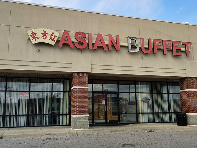 Don't judge a buffet by its cover! Asian Buffet's modest exterior conceals a world of pan-Asian flavors waiting to be discovered.