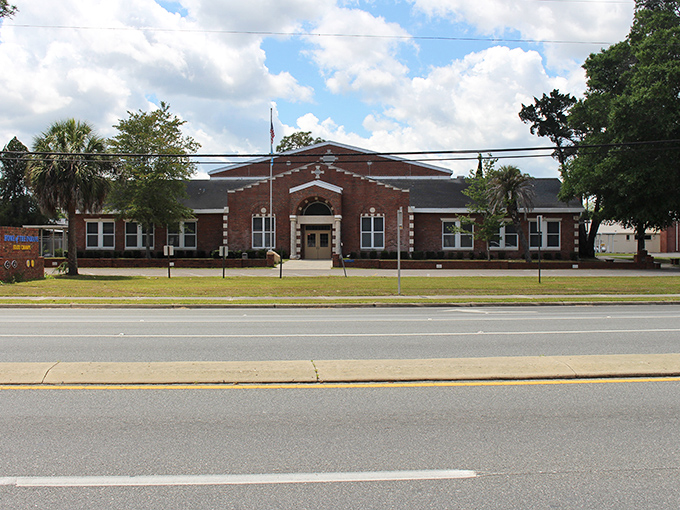 This historic brick building in Chiefland houses community services in a town where your Social Security check covers more than just the basics.