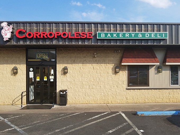 The bakery equivalent of "don't judge a book by its cover." Behind that simple facade lies tomato pie nirvana.