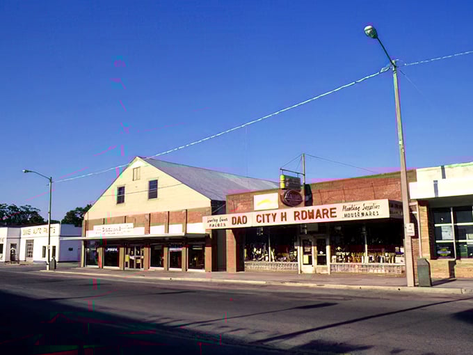 That Dade City Hardware sign promises more than just tools&mdash;it's advertising a portal to when craftsmanship was king and quality wasn't optional!
