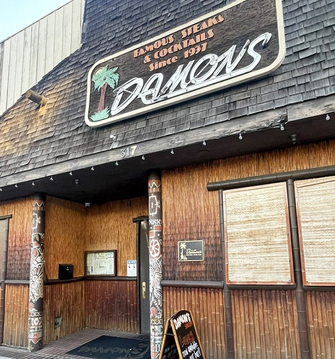 Those carved totems guard some of the most surprisingly excellent beef in Southern California.