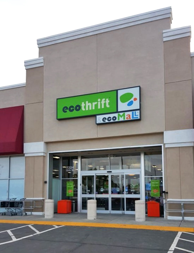 Behind those glass doors lies a warehouse of possibilities. Eco Thrift turns one person's decluttering mission into another's decorating inspiration.