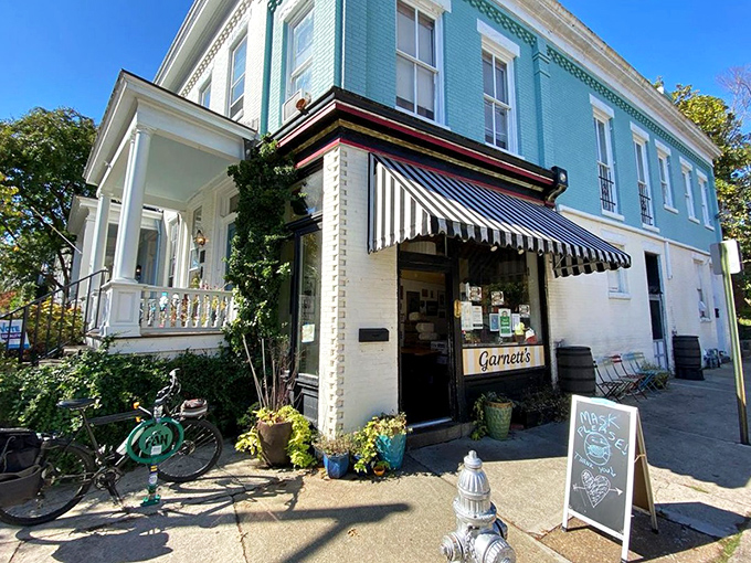 Bicycles parked outside Garnett's hint at locals' willingness to pedal for these sandwiches. Worth the cardio coming and going.