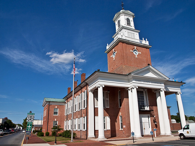 Small-town banking with character &ndash; Georgetown's historic buildings maintain their charm while serving modern needs.