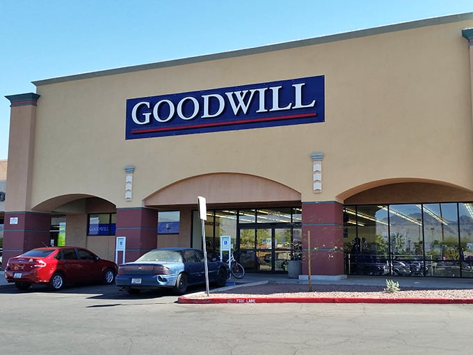 The bold blue Goodwill sign has become synonymous with secondhand treasures and community support.Add to Conversation