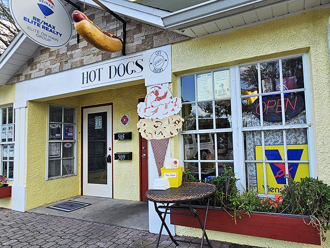 Yellow brick road leads to hot dog gold - Dorothy would definitely make a pit stop here.