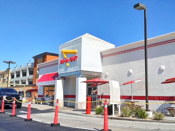 In-N-Out's clean lines and palm trees are as Californian as convertibles and sunsets &ndash; a burger institution that's earned every bit of its legendary status.