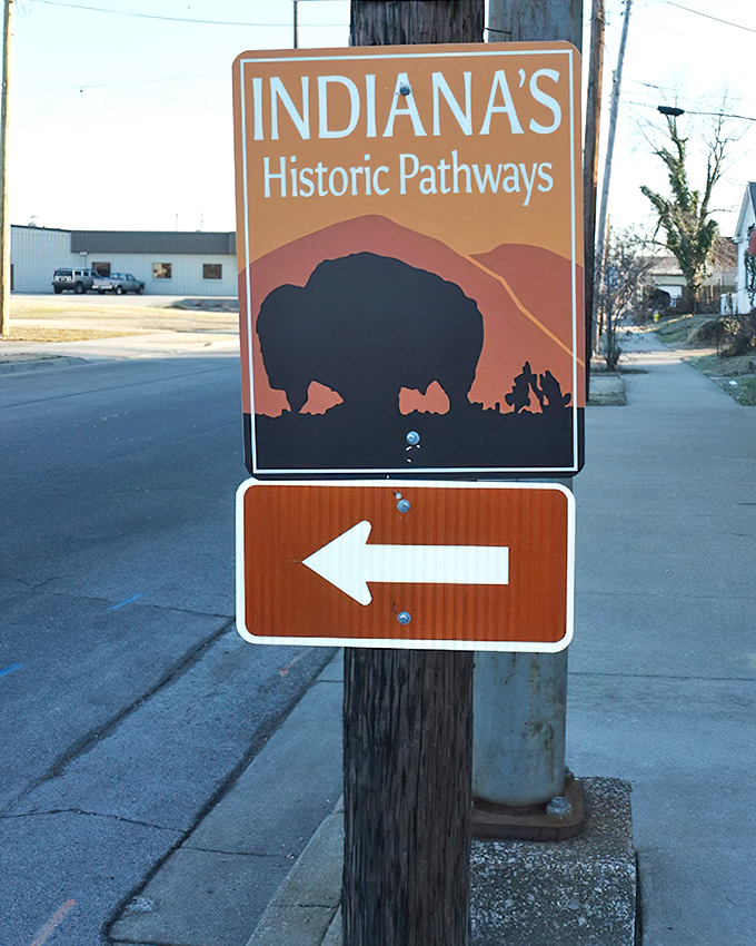 The open road ahead beckons with promises of small-town treasures. Indiana's countryside never got the memo about rushing.