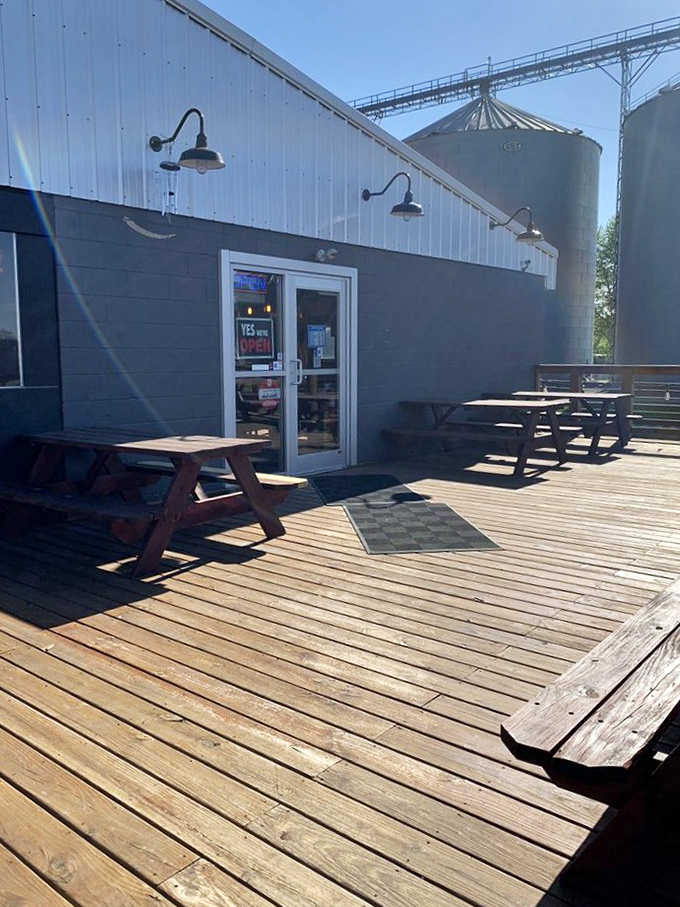 Those grain silos in the background aren't the only local treasures. Johnson's BBQ Shack proves rural Indiana knows its smoke.