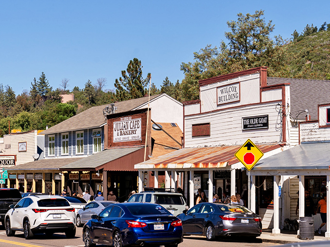 Charming wooden storefronts, cozy caf&eacute;s, and mountain views&mdash;Julian&rsquo;s historic main street is perfect for strolling, shopping, and savoring its famous pies.