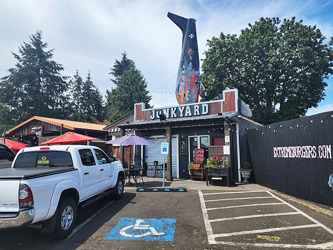 With a name like "Junkyard," you'd expect chaos, but these burgers are more like a perfectly orchestrated symphony of flavor.