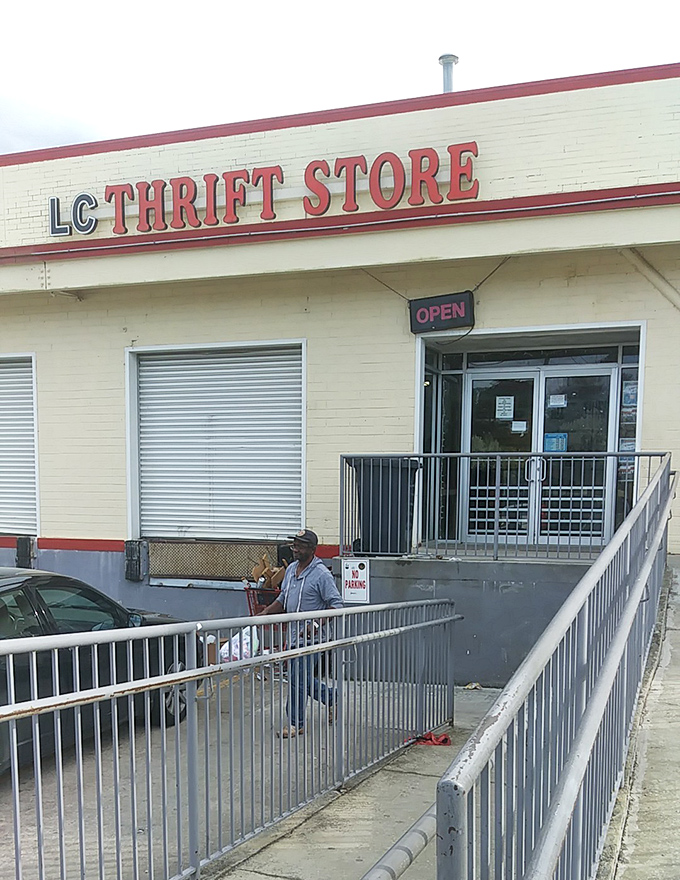 The simple red lettering says it all&mdash;this is where budget-conscious shoppers find their last-minute miracles.