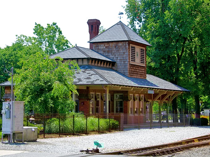 This restored train station in Lititz connects visitors to the town's rich past while serving as a picturesque landmark.