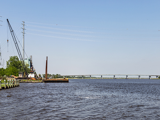 The Nanticoke River flows peaceful and wide. Somewhere, a fish is thinking about becoming someone's dinner story.