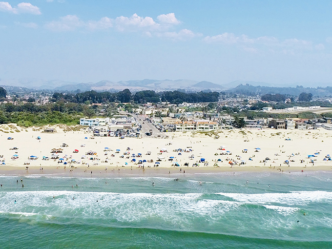 Oceano's endless beaches stretch before you like your Social Security dollars. Sand, surf, and sensible living costs.