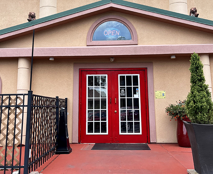 Those red French doors aren't just for show &ndash; they're portals to Lancaster's little slice of Italy.