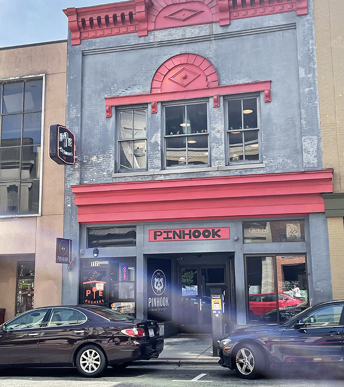 Downtown Durham's slice of pizza heaven. The kind of storefront that transforms from lunch spot to late-night savior without missing a beat.