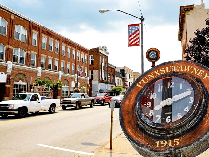 This quaint railroad memorial in Punxsutawney reminds visitors of the town's rich history long before a certain groundhog became famous.