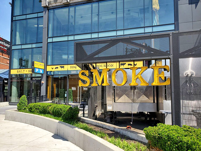 Sleek design meets smoky goodness at Salt + Smoke, where seafood gets the respect it deserves alongside legendary BBQ.