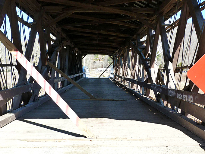 This wooden covered bridge stands as a time capsule along the Scioto Heritage Trail, begging for just one more photograph.