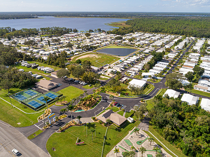 Lakeside living in Sebring means peaceful mornings with water views that soothe the soul.