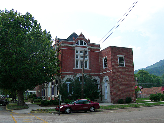 This impressive brick courthouse stands as solid as the community values it represents, timeless and reassuring.