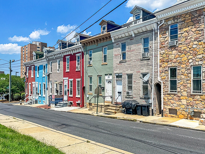 St. Marys' colorful row houses bring a splash of personality to this affordable small-town gem.