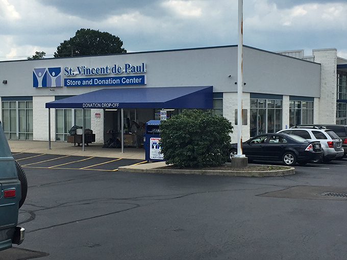 Those clean lines and professional look prove thrift shopping has seriously upgraded its game.