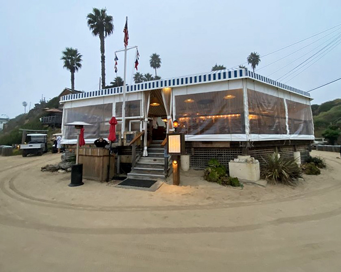 Sand, surf, and satisfied customers gather at this vintage beach spot. The shuttle ride there is half the fun!