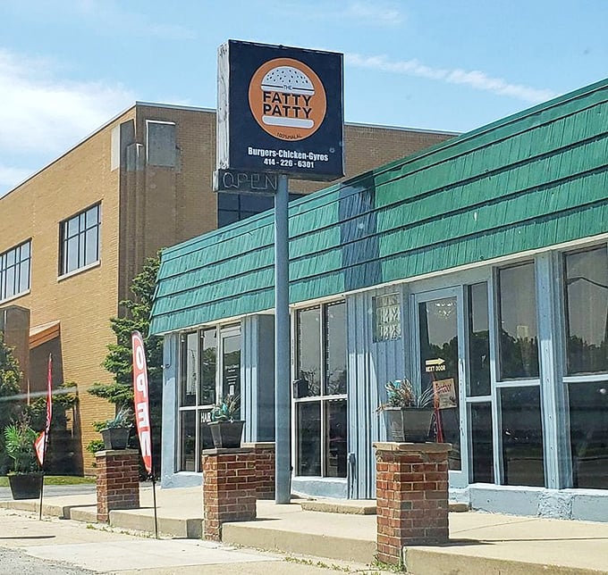 That vintage sign promises exactly what you'll get &ndash; a gloriously fatty patty that makes no apologies for its indulgent perfection.