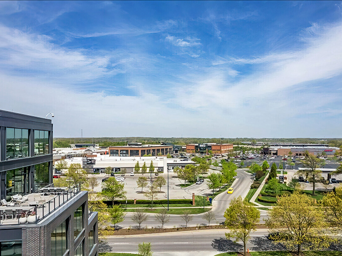 Small town, big views! This aerial perspective shows how Walnut Creek nestles perfectly into Ohio's gorgeous rolling countryside.