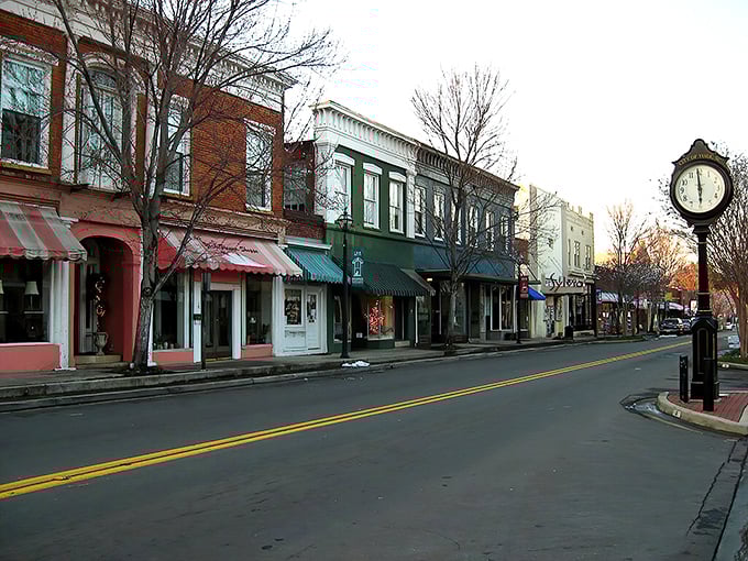 The charming streetscape of York invites leisurely strolls past well-preserved historic buildings.