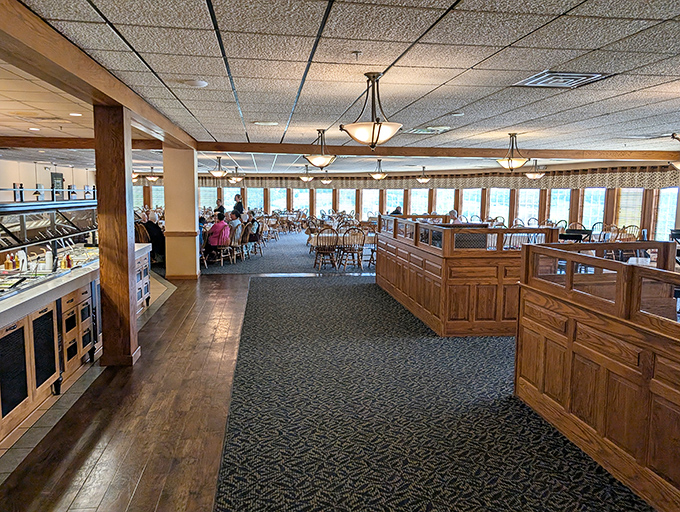 Where buggies and Buicks peacefully coexist in pursuit of the perfect slice of shoofly pie.