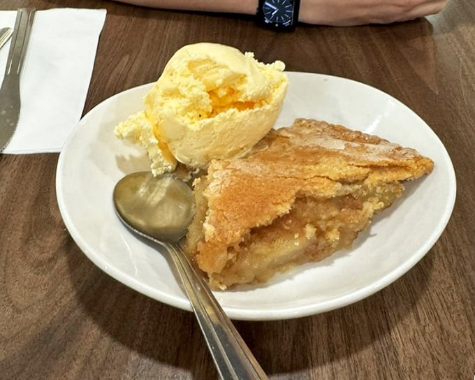 Grandma's apple pie has met its match. That flaky golden crust and scoop of vanilla ice cream is what dessert dreams are made of.
