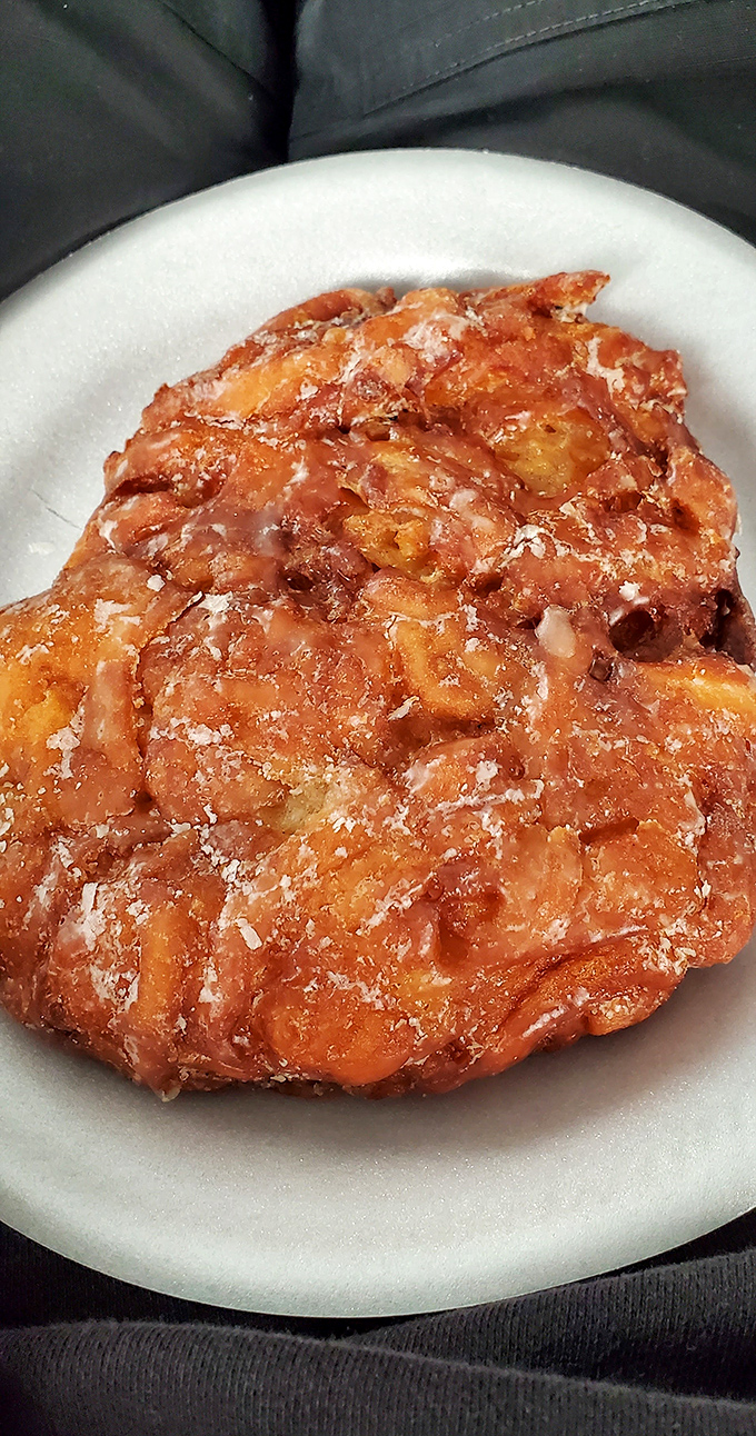 The legendary apple fritter&mdash;a beautiful chaos of dough, apples, and glaze that makes you question why you'd ever waste calories on lesser breakfast foods.