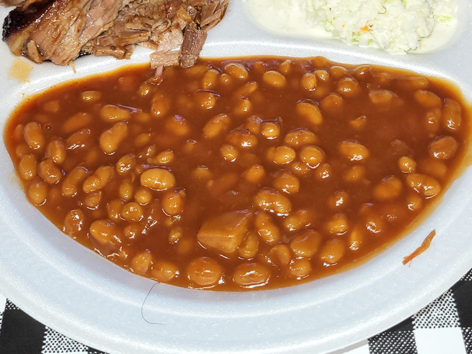 These aren't your sad, straight-from-the-can baked beans. They've been simmering away, collecting stories and flavor, becoming something greater than the sum of their parts.