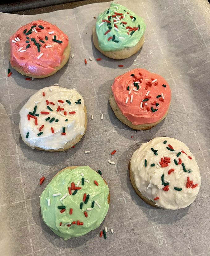 Sugar cookies dressed in their holiday best. Like edible confetti that somehow improves any day of the week.