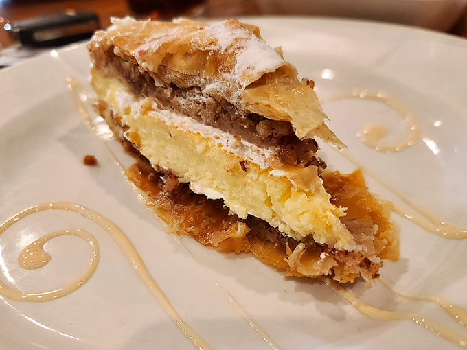 Plot twist: baklava meets cheesecake in a dessert mashup that would make both Greek grandmas and New Yorkers proud.
