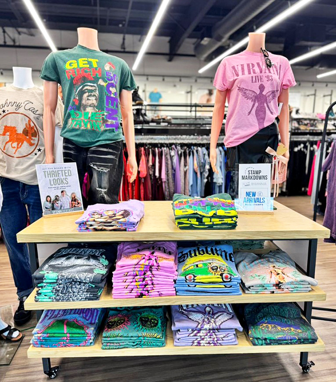 Rock your nostalgia with vintage band tees. That Nirvana shirt costs less than what concert tickets would have in 1993!