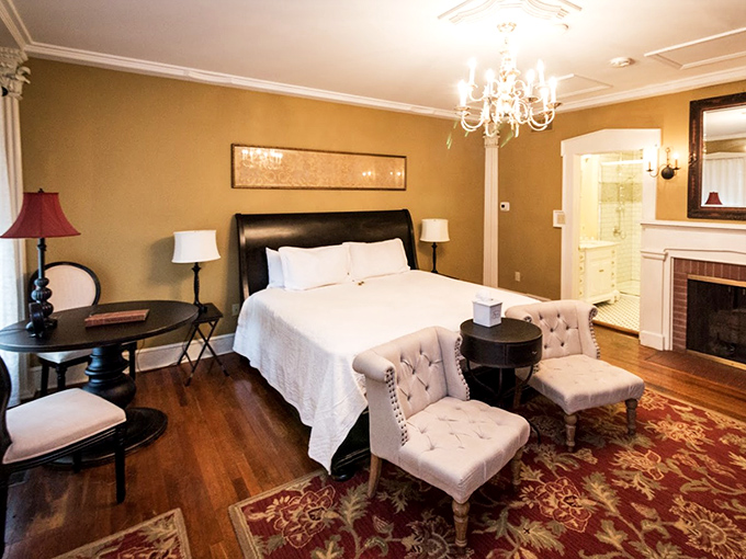 Guest bedrooms blend period charm with modern comfort - though some visitors report unexpected midnight "roommates."