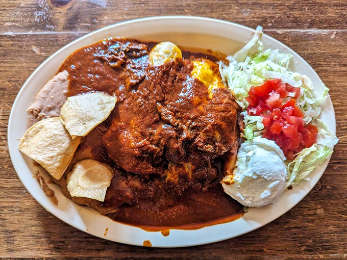 This plate doesn't just serve food&mdash;it serves a masterclass in Mexican comfort. The tortillas stand like sentinels around that perfectly seasoned meat.