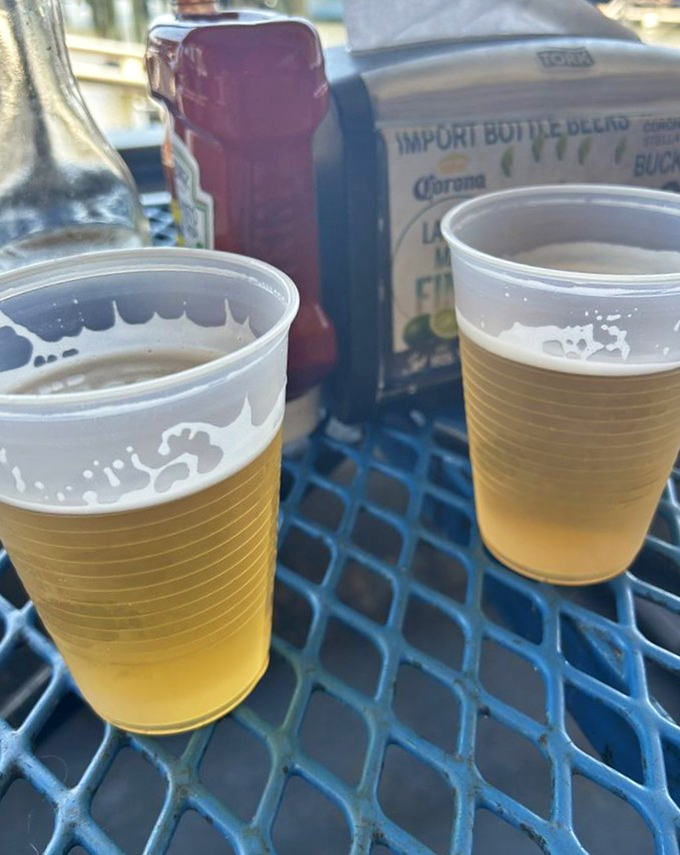 Nothing pairs with fresh seafood quite like cold beer served in cups that mean business, not pretense.
