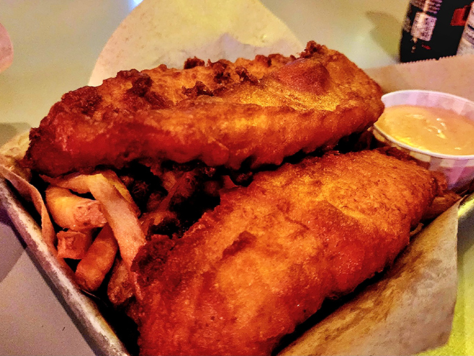 Beer-battered tilapia that would make any seafood skeptic reconsider their stance on fish tacos forever.