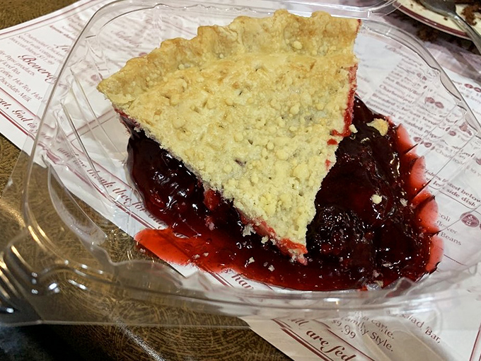 Blackberry pie so beautiful it belongs in a museum, but tastes too good to just admire.