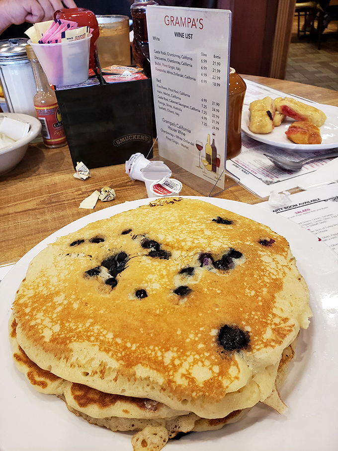 These blueberry pancakes aren't just big&mdash;they're the breakfast equivalent of a Florida sunset: expansive, impressive, and worth savoring every moment.