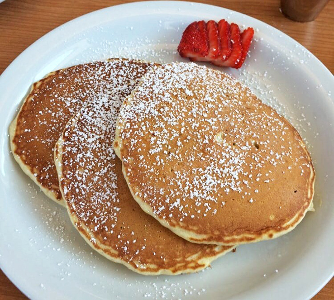 Pancakes that achieve that perfect golden hue—not Instagram-filtered perfection, but the real, butter-kissed magic that makes morning people of us all.