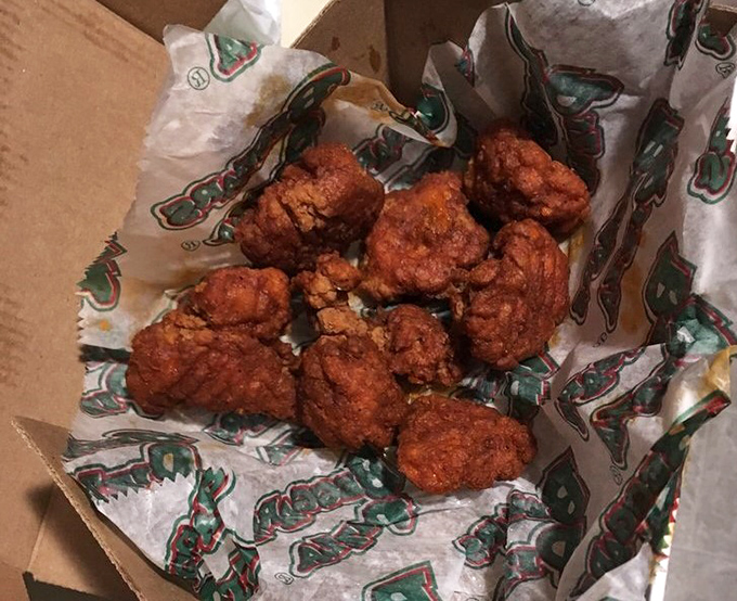 Boneless wings nestled in their takeout container like little nuggets of spicy gold&mdash;proof that good things come in unassuming packages.